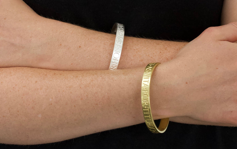 Sentiment bangle – Wright & Teague